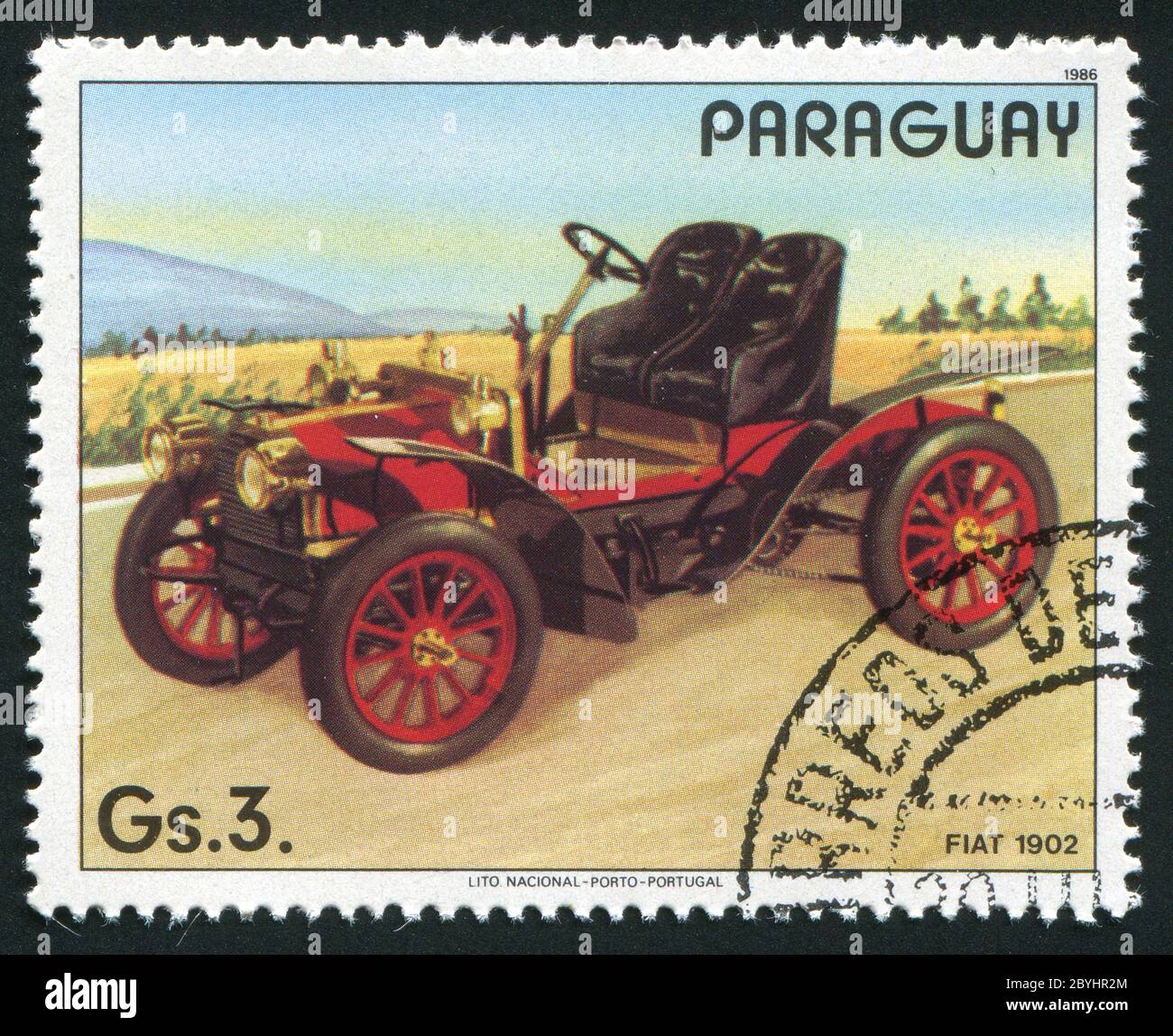 Fiat italian stamp hi-res stock photography and images - Alamy