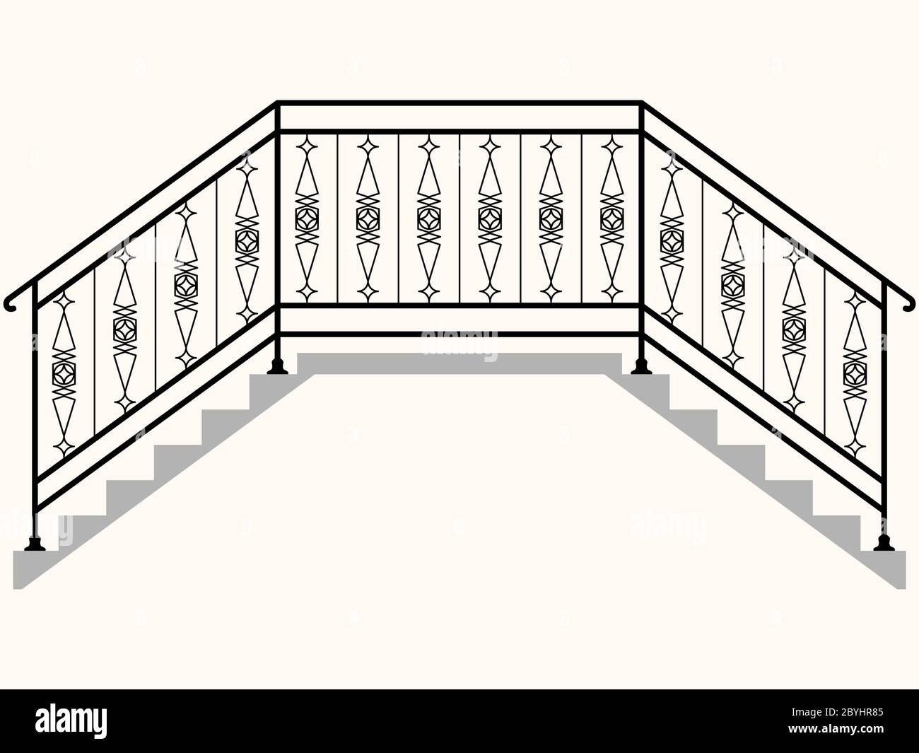 Bridge Railing Vector Illustration Stock Vector Image & Art - Alamy