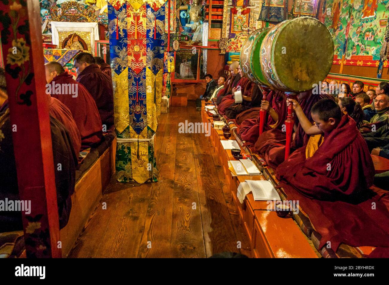 Nepal. Trek to Island Peak. Colourful scenes in and around the ...