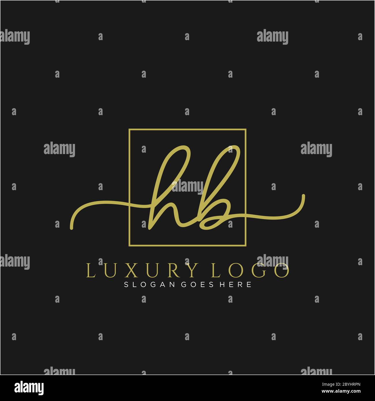 Hb initials logo hi-res stock photography and images - Alamy