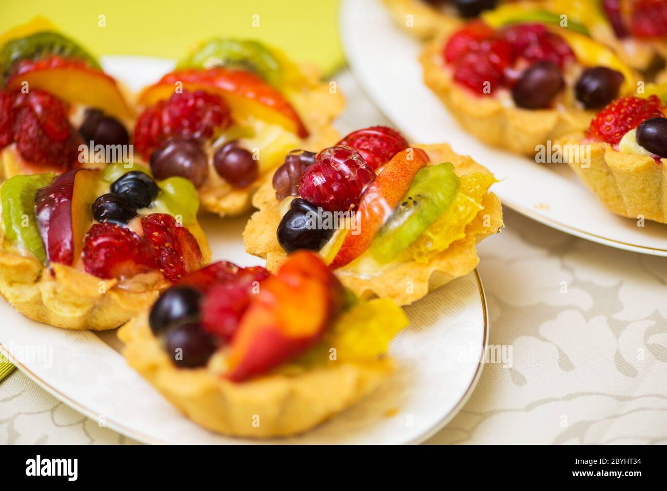 Tasty sweets in the plate Stock Photo - Alamy