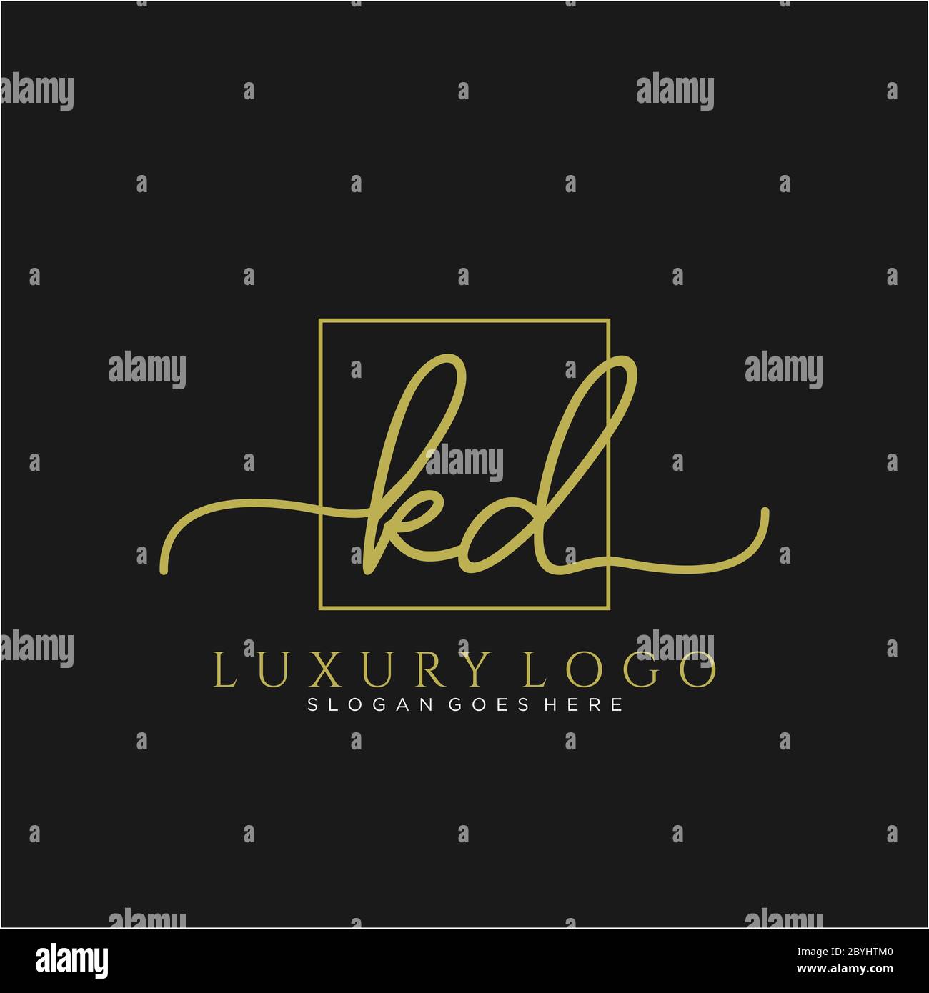 Kd initials logo hi-res stock photography and images - Alamy