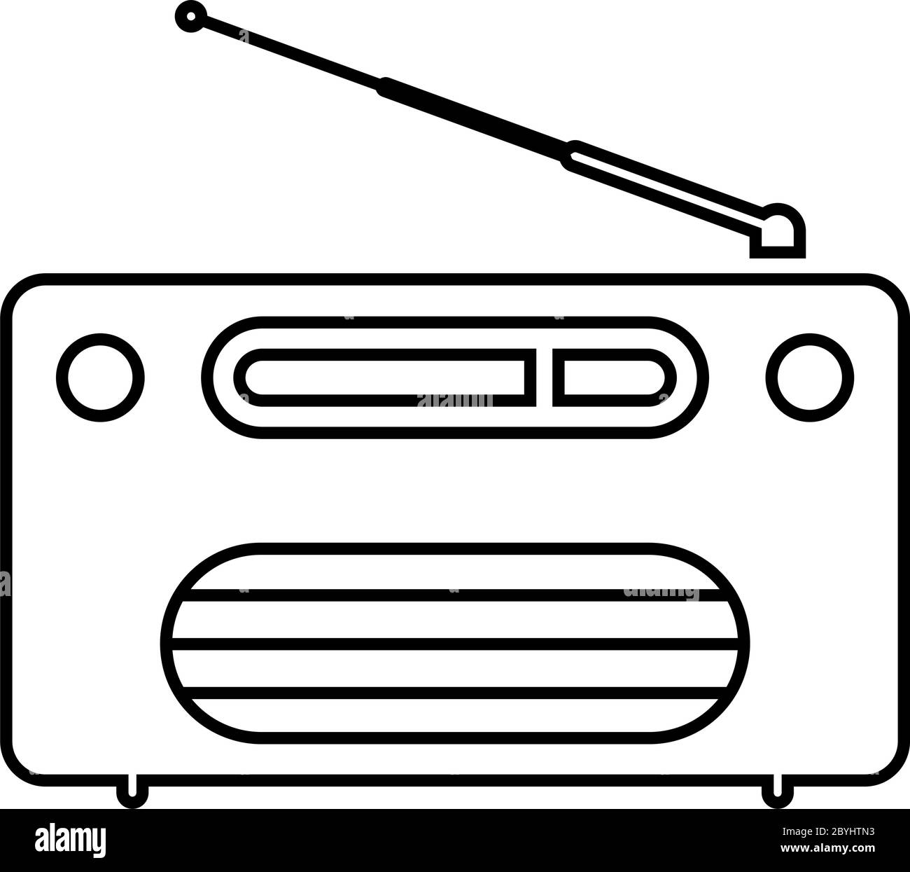Radio Icon Vector Illustration Stock Vector Image & Art - Alamy