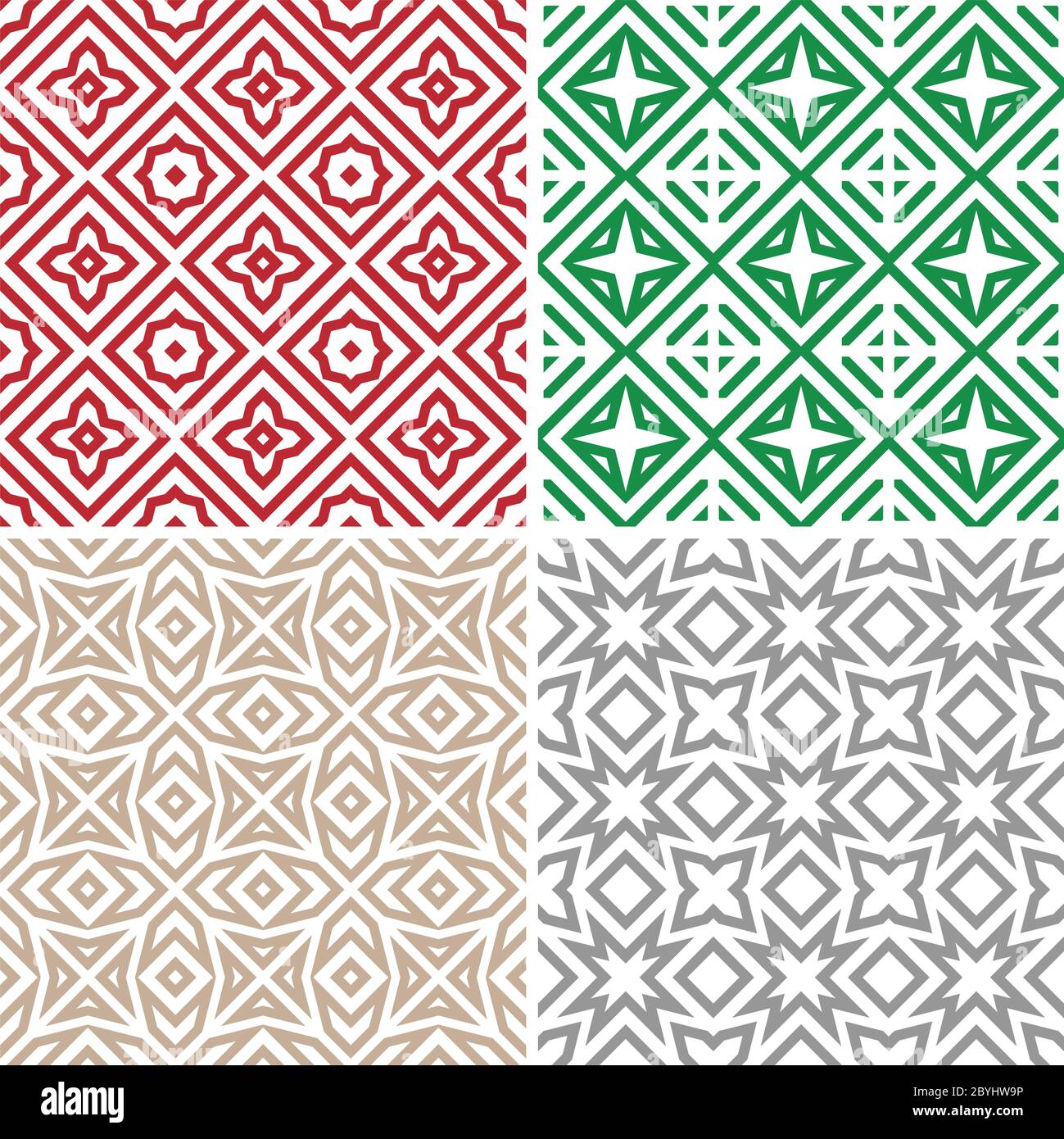 Geometric Seamless Pattern Vector Illustration Stock Vector Image & Art ...