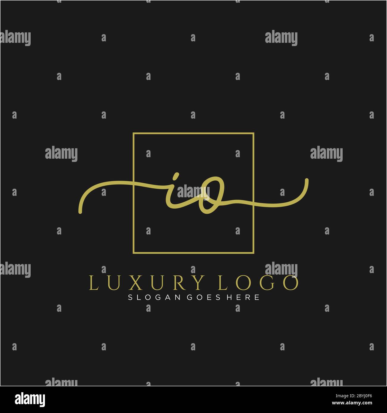 Io initials logo hi-res stock photography and images - Alamy