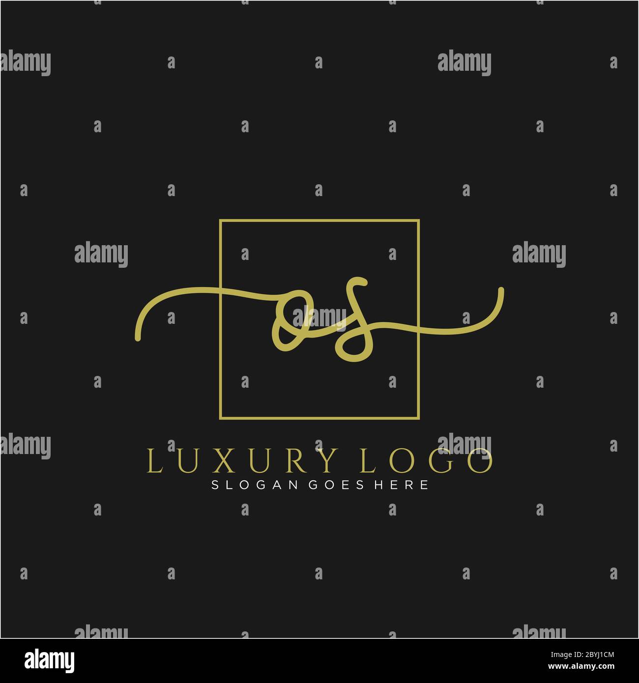 Os initials logo hi-res stock photography and images - Alamy