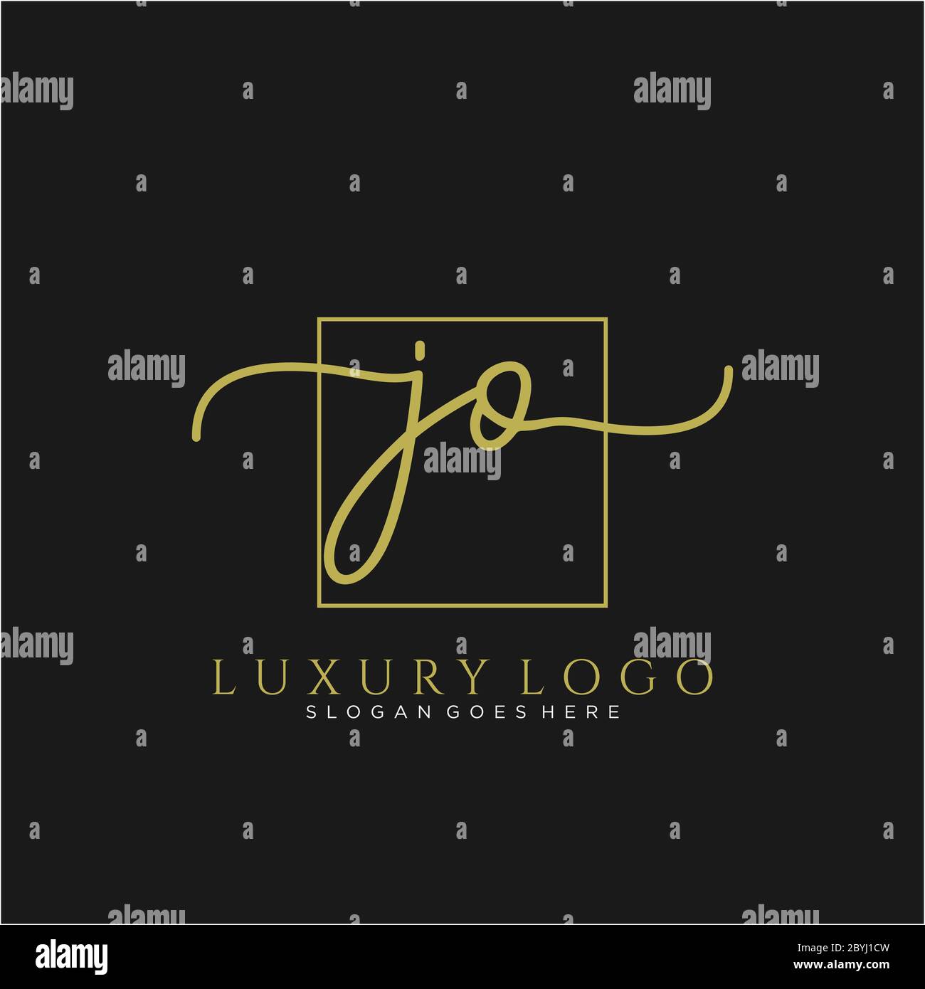Letter jo logo Stock Vector Images - Alamy