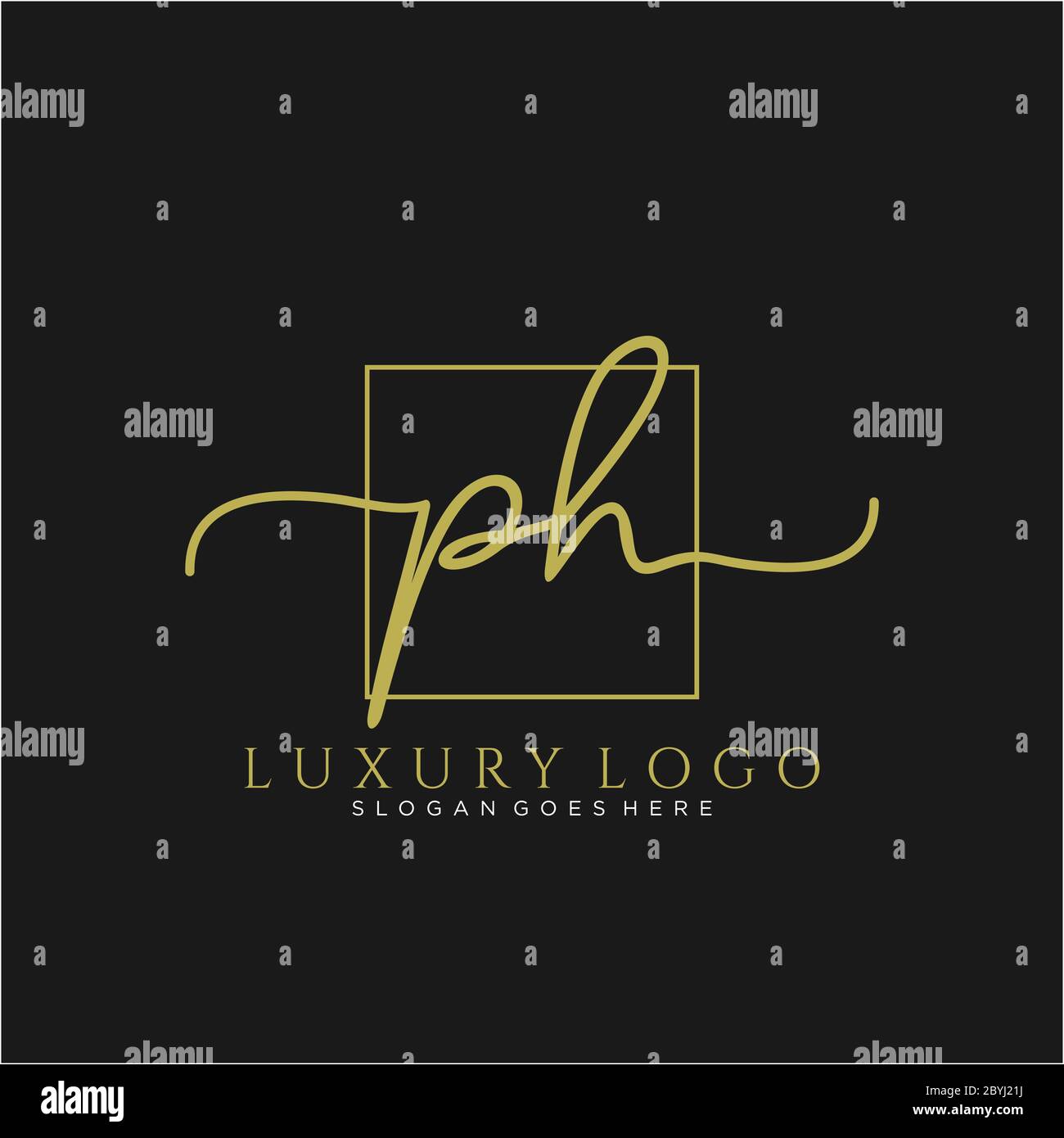 Ph initials logo hi-res stock photography and images - Alamy