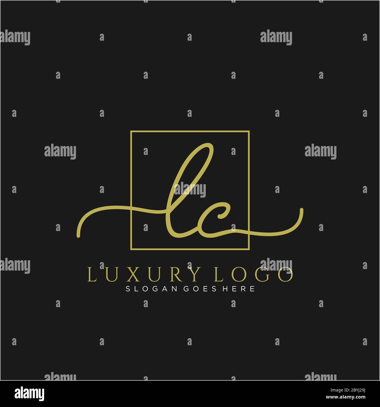 Lc initials logo hi-res stock photography and images - Alamy