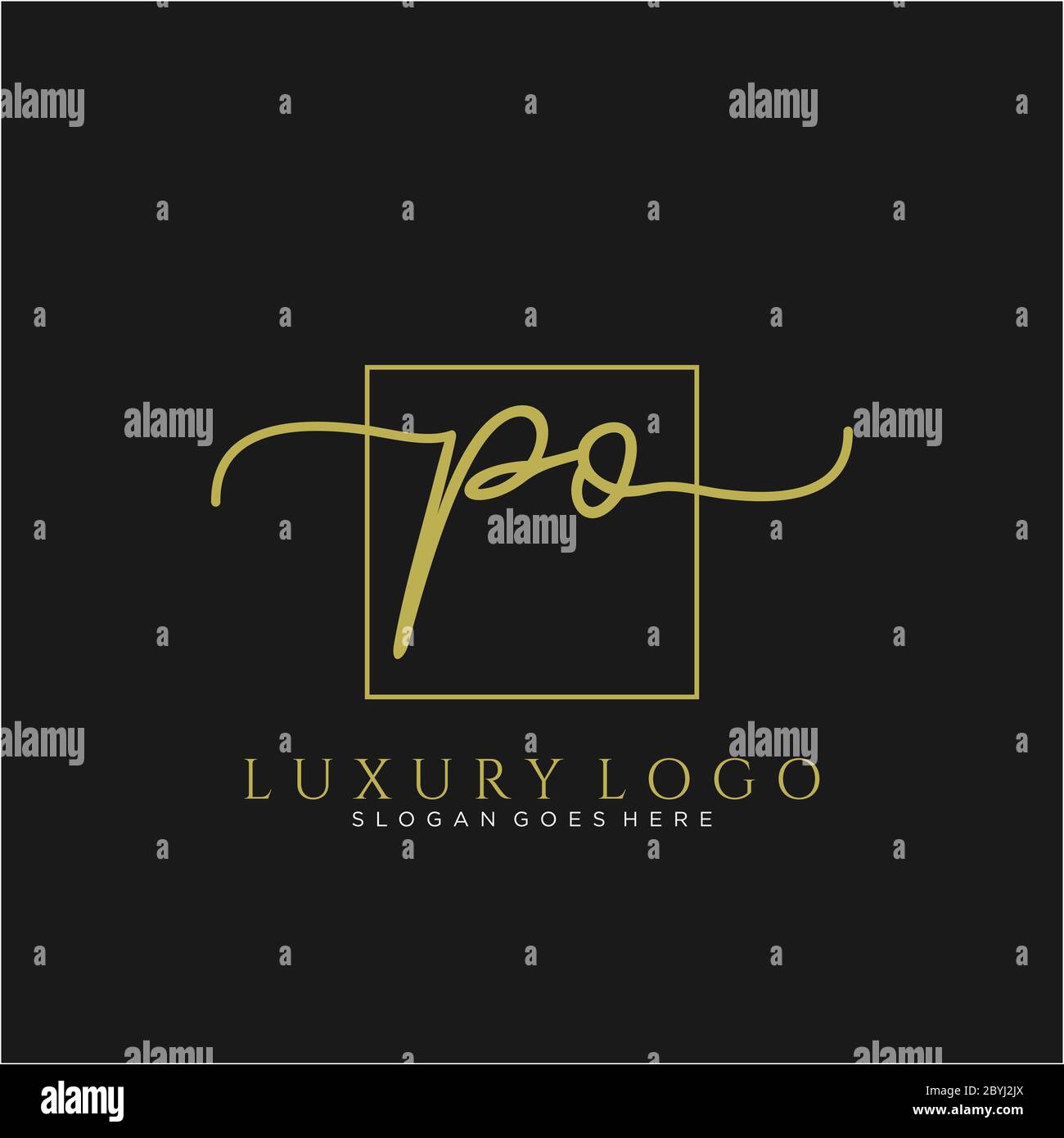 Po logo vector vectors hi-res stock photography and images - Alamy