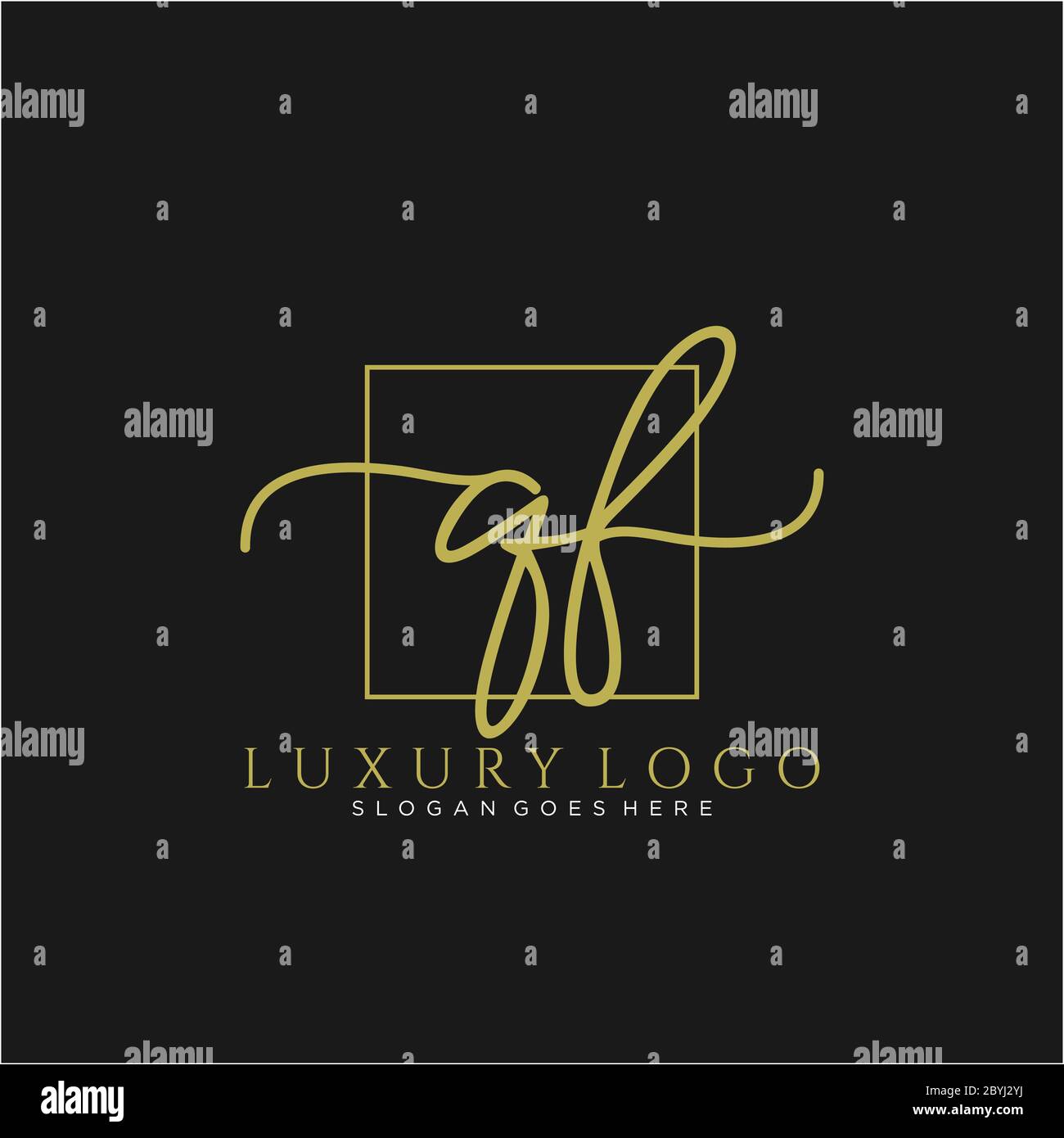 Qf initials logo hi-res stock photography and images - Alamy