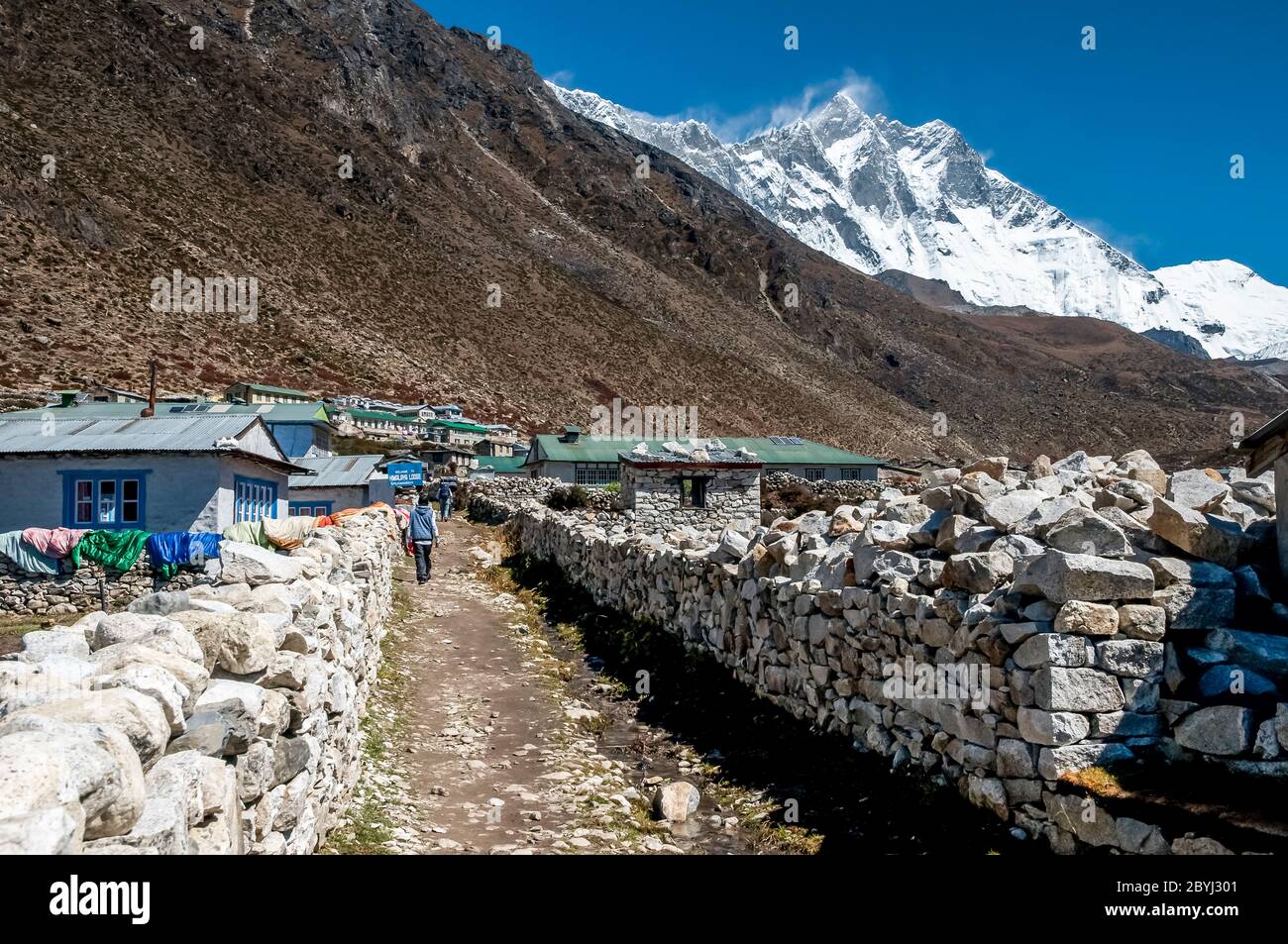 Dingboche monastery ama dablam hi-res stock photography and images - Alamy