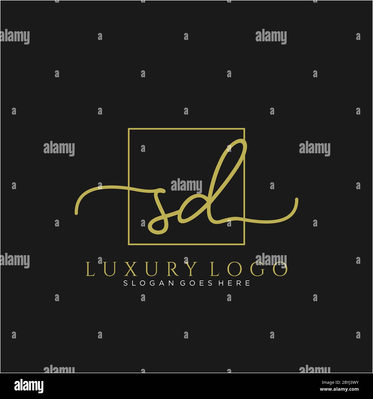 Sd initials logo hi-res stock photography and images - Alamy