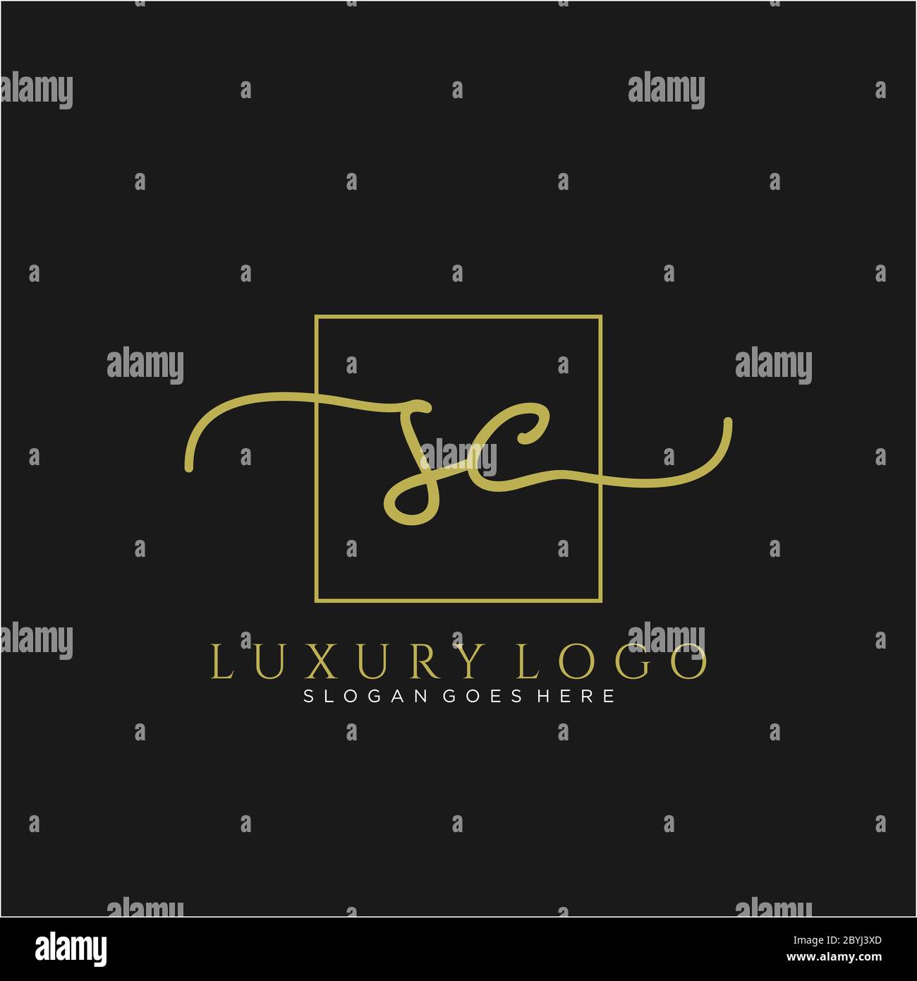 Sc initials logo Stock Vector Images - Alamy