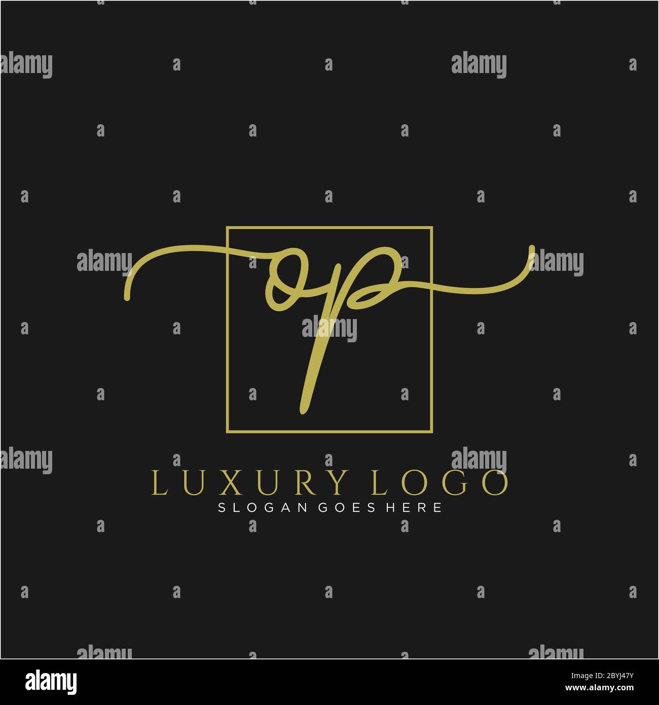 Letter Op Logo Stock Vector Images - Alamy