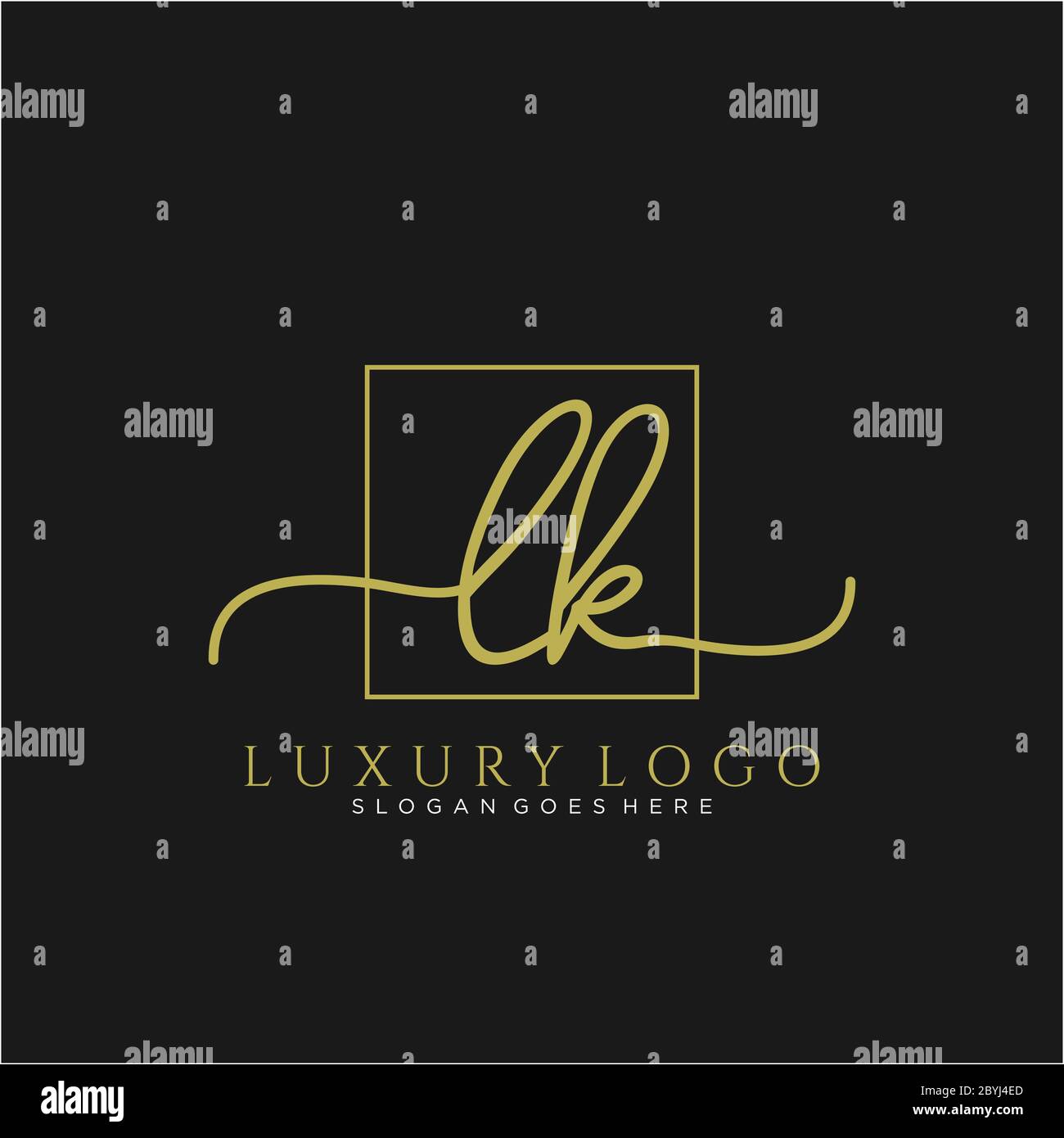 Lk initials logo Stock Vector Images - Alamy