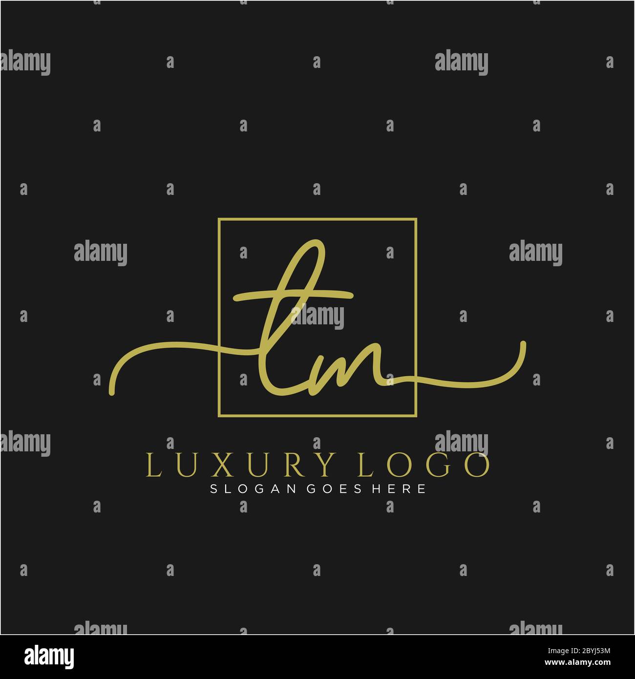 Tm letter Stock Vector Images - Alamy