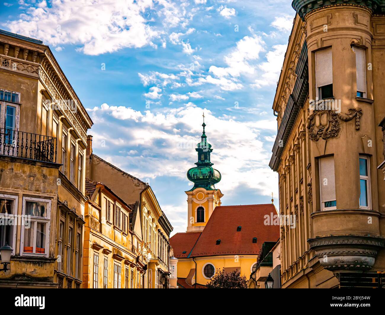 Historic catholic church in Gyor, Hungary Stock Photo - Alamy