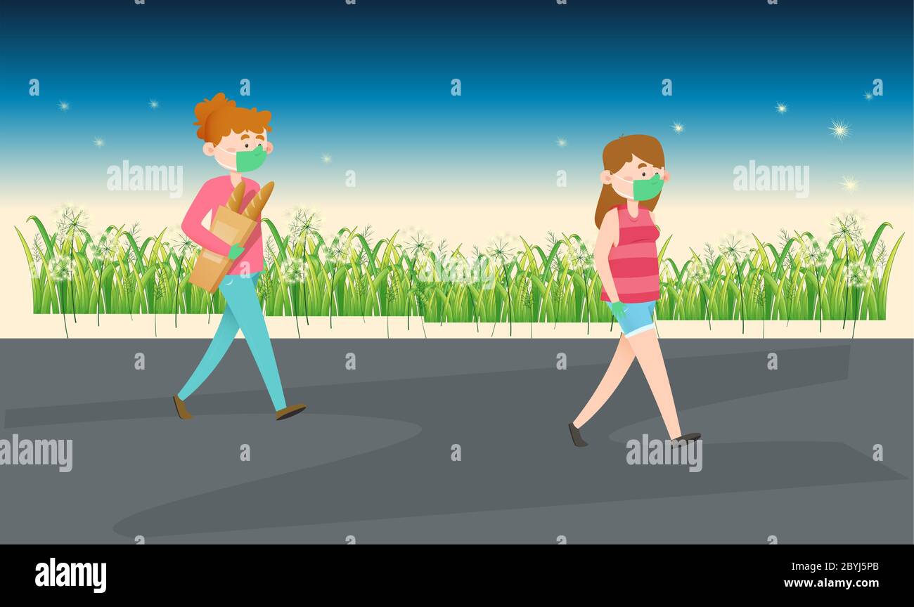Two girls walking city Stock Vector Images - Alamy