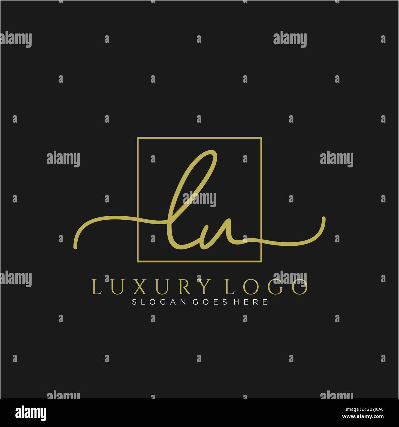 Lu initials logo Stock Vector Images - Alamy