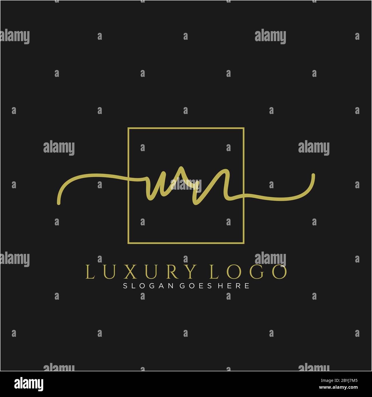 Wn initials logo Stock Vector Images - Alamy