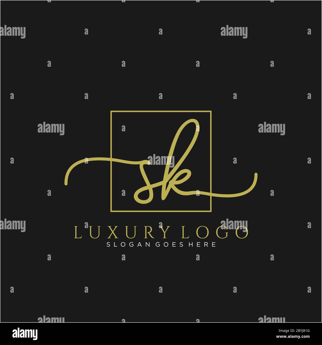 Sk initials logo Stock Vector Images - Alamy