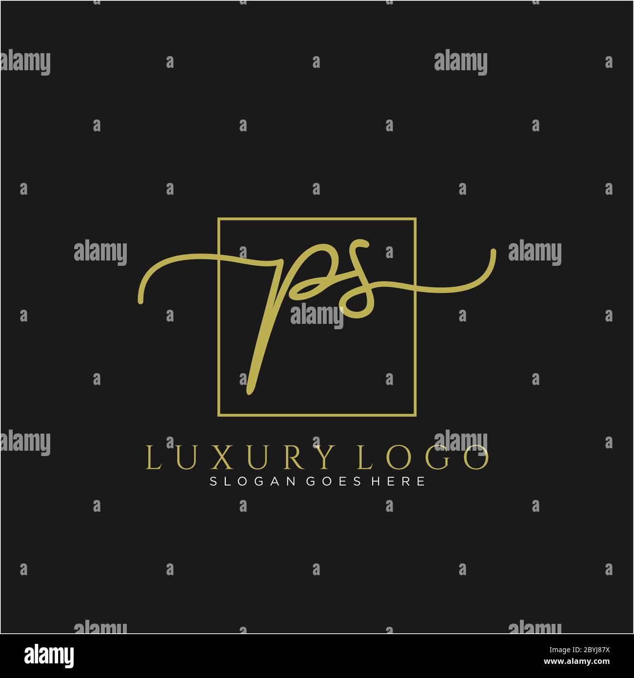 Ps initials logo hi-res stock photography and images - Alamy