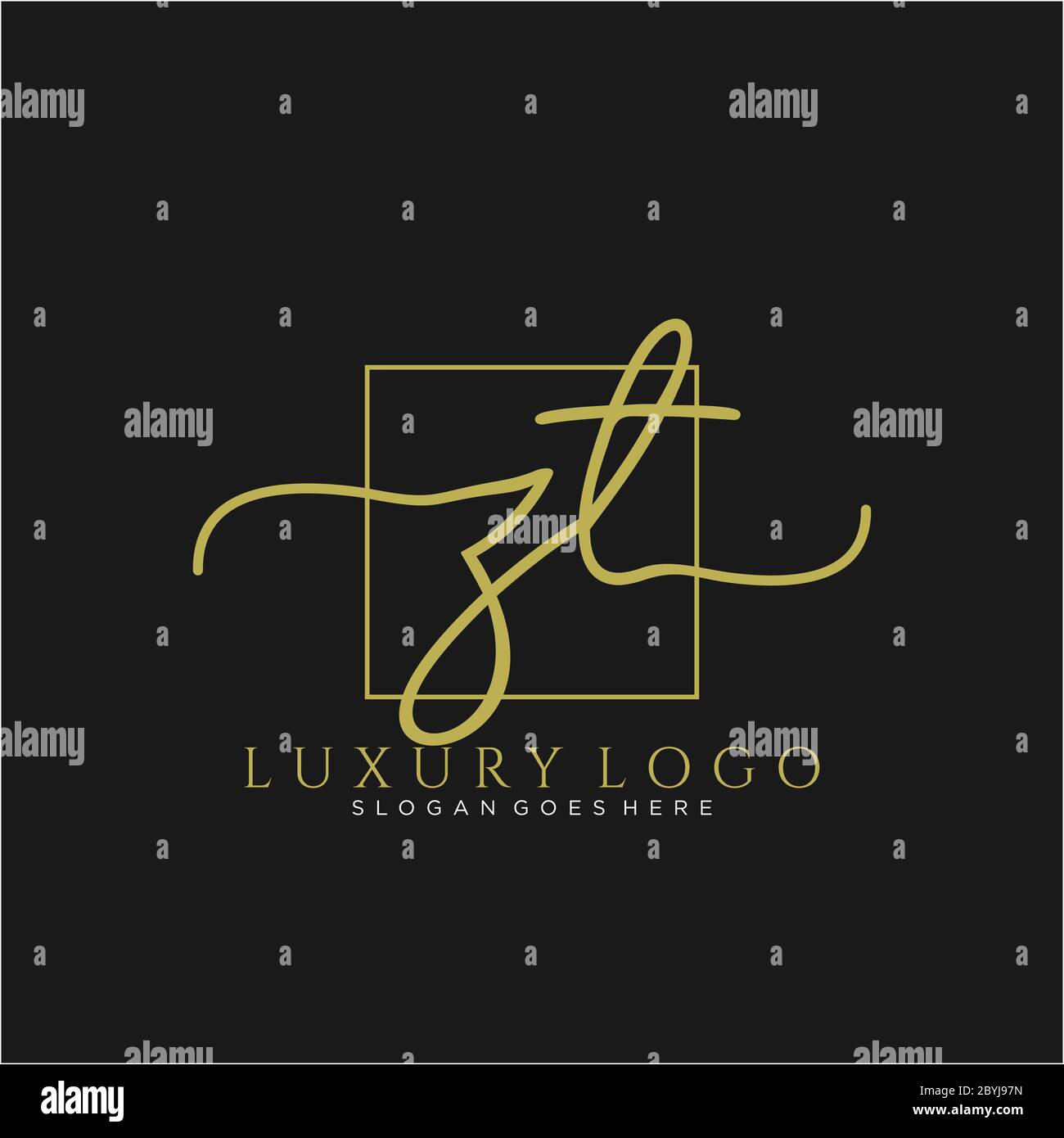 Zt initials logo Stock Vector Images - Alamy