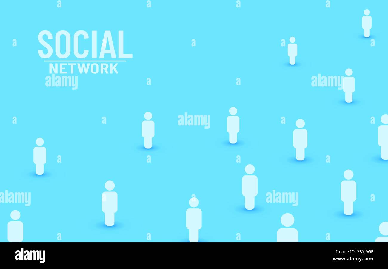 Connecting people. Social network concept. Vector illustration Stock ...