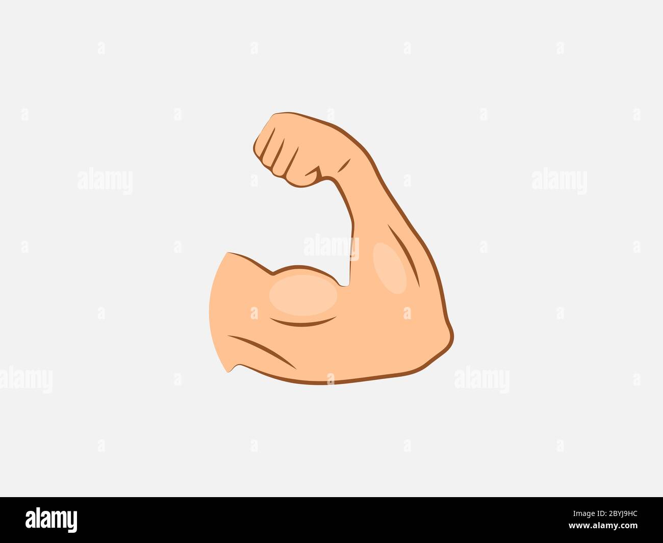 Bicep cartoon hi-res stock photography and images - Alamy