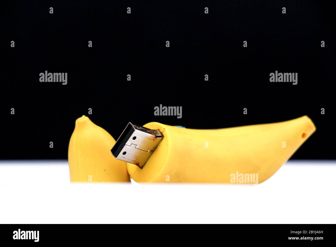 Funny USB Flash Drive,banana design, image of a Stock Photo - Alamy