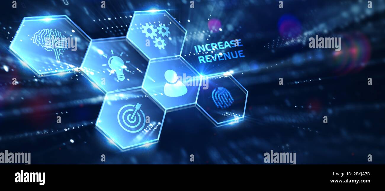 Increase revenue concept. Business, Technology, Internet and network ...