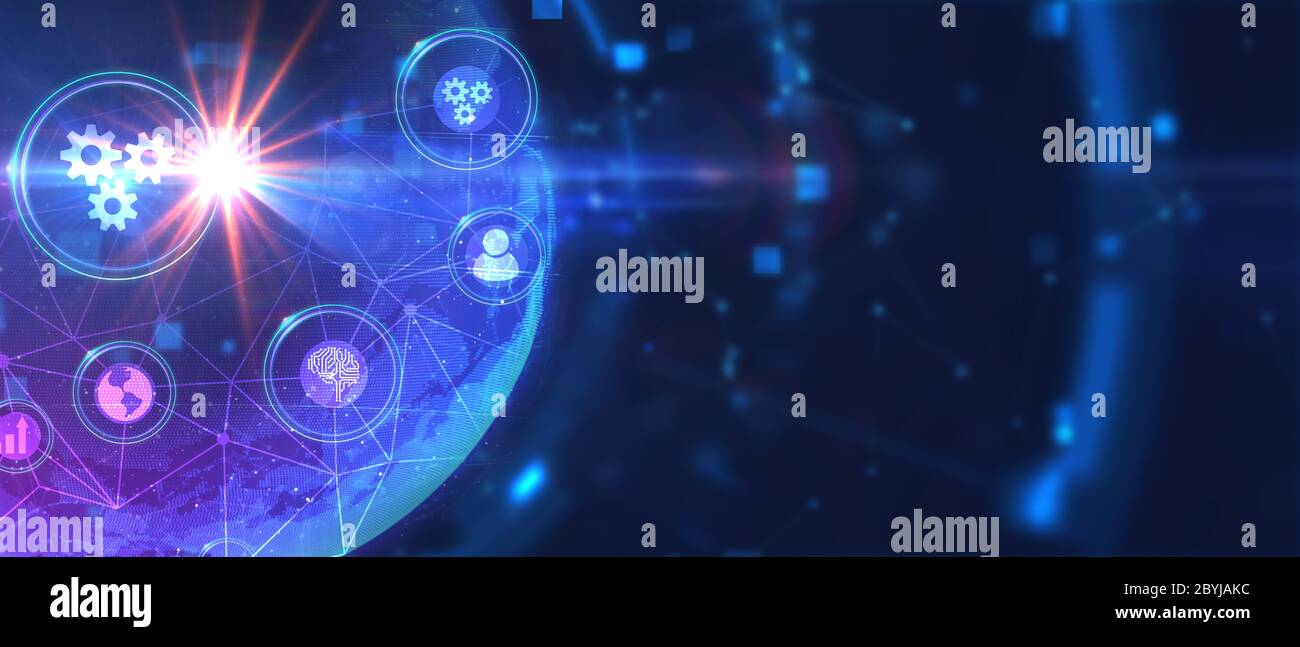 Business, Technology, Internet and network concept. Automation Software ...