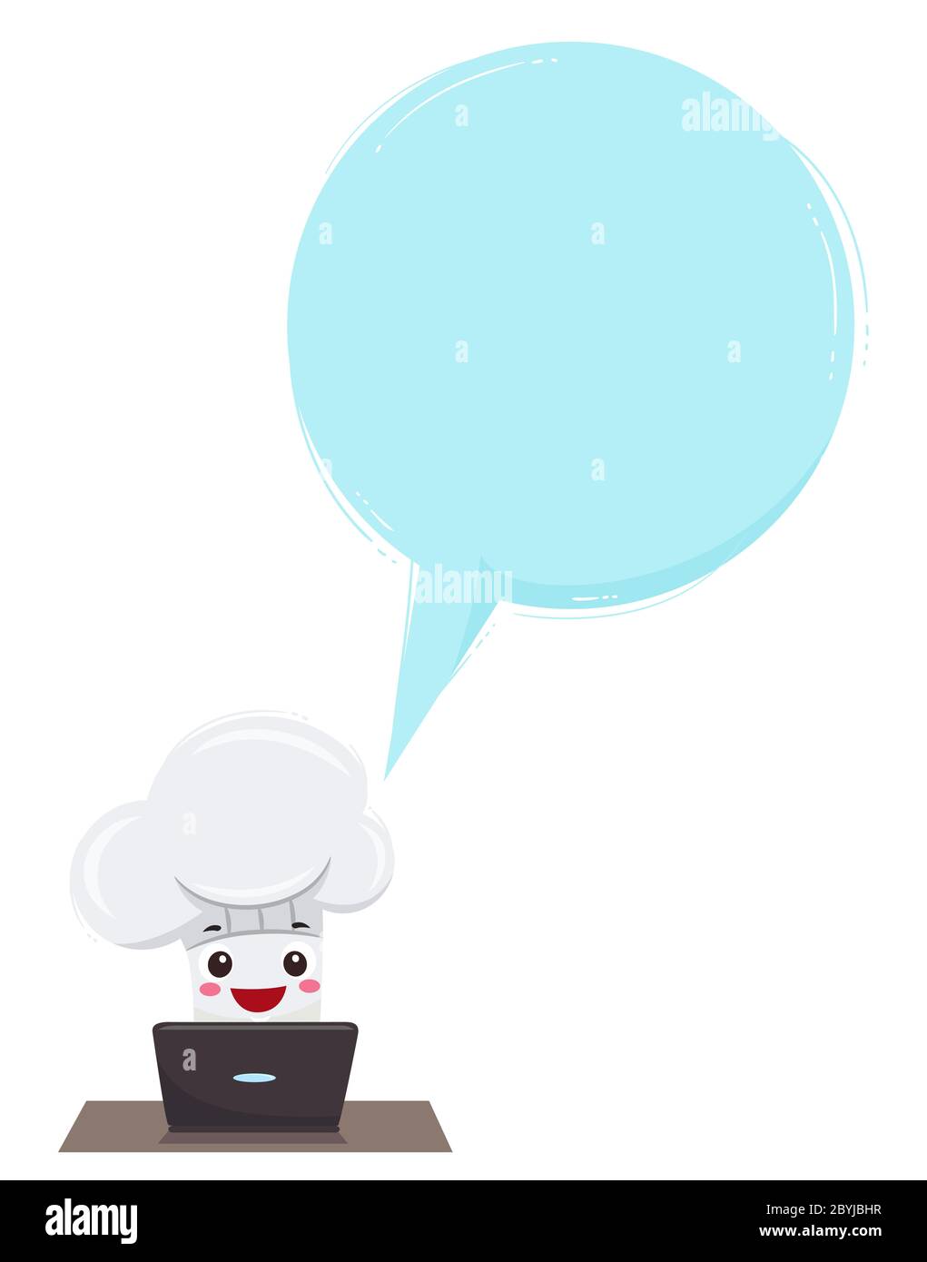 Cartoon laptop computer speech bubble hi-res stock photography and ...