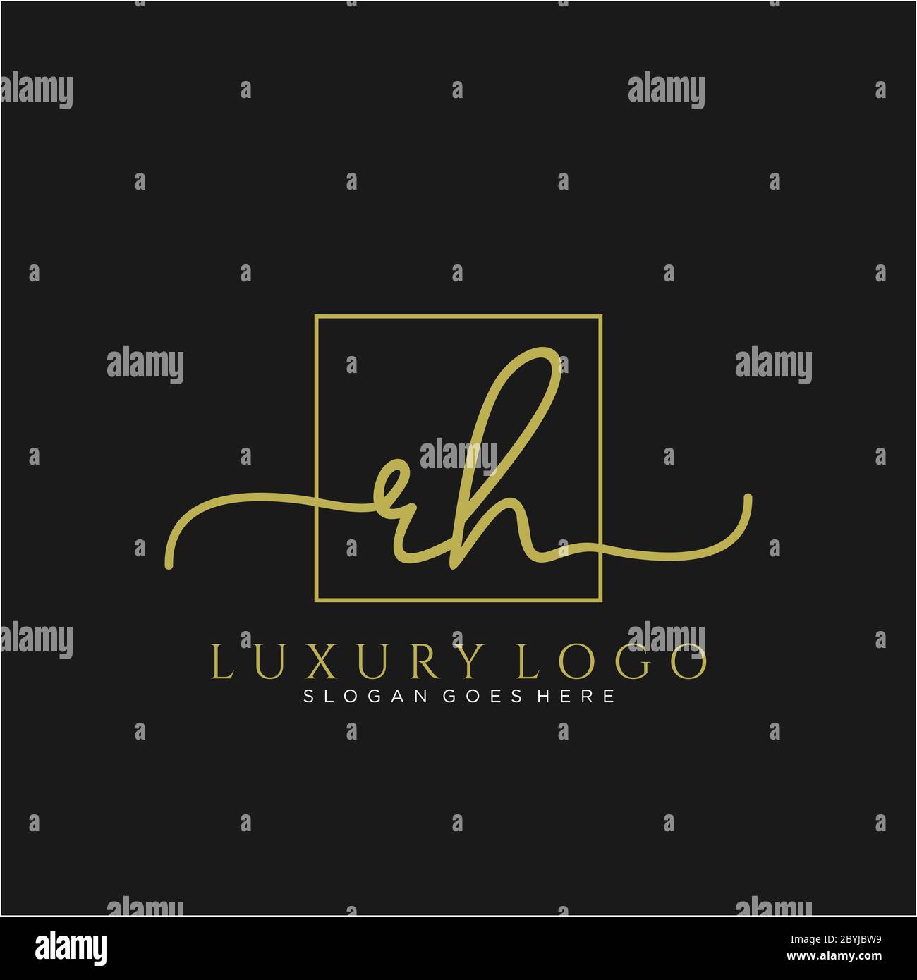 Rh initials logo hi-res stock photography and images - Alamy