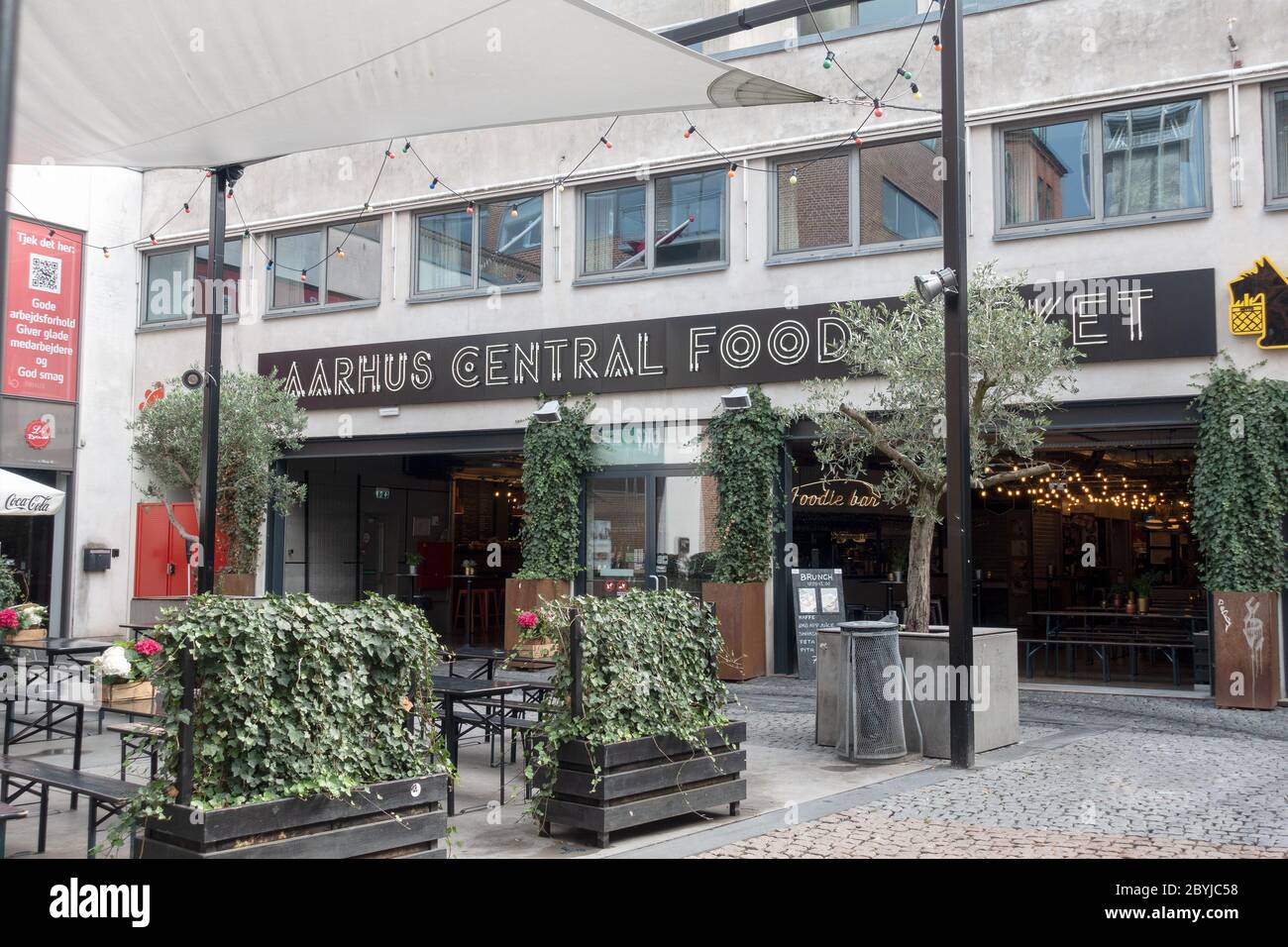 Aarhus Central Food Market Aarhus Denmark A Market With Plenty Of Ready ...
