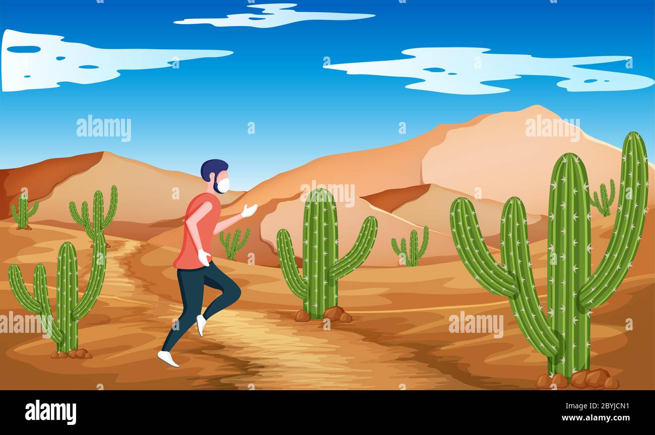 Man running outdoors Stock Vector Images - Alamy