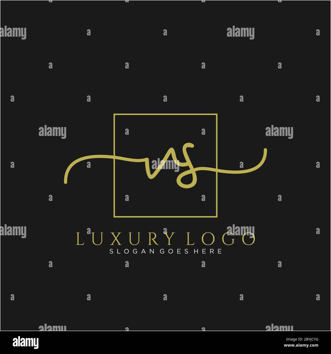 Vs initials logo hi-res stock photography and images - Alamy