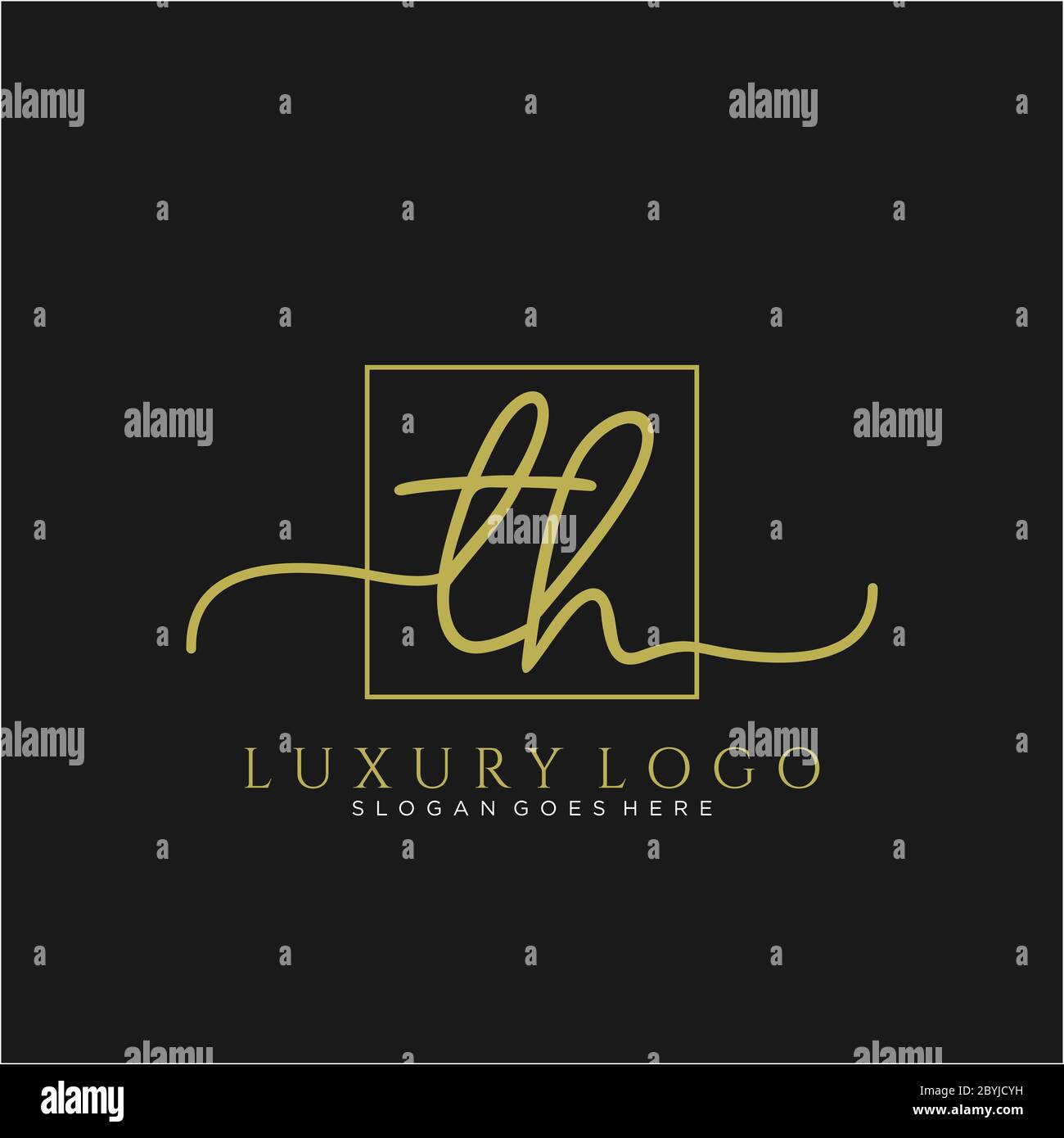 Th initials logo High Resolution Stock Photography and Images - Alamy