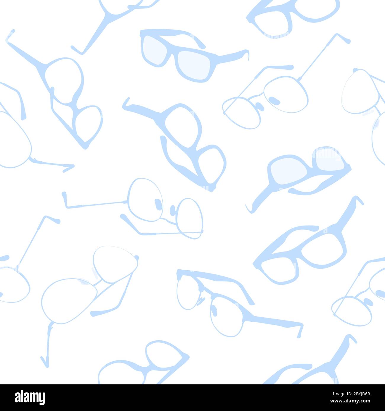 Vector Seamless Pattern Background or Wallpaper, Glasses Themed Stock ...