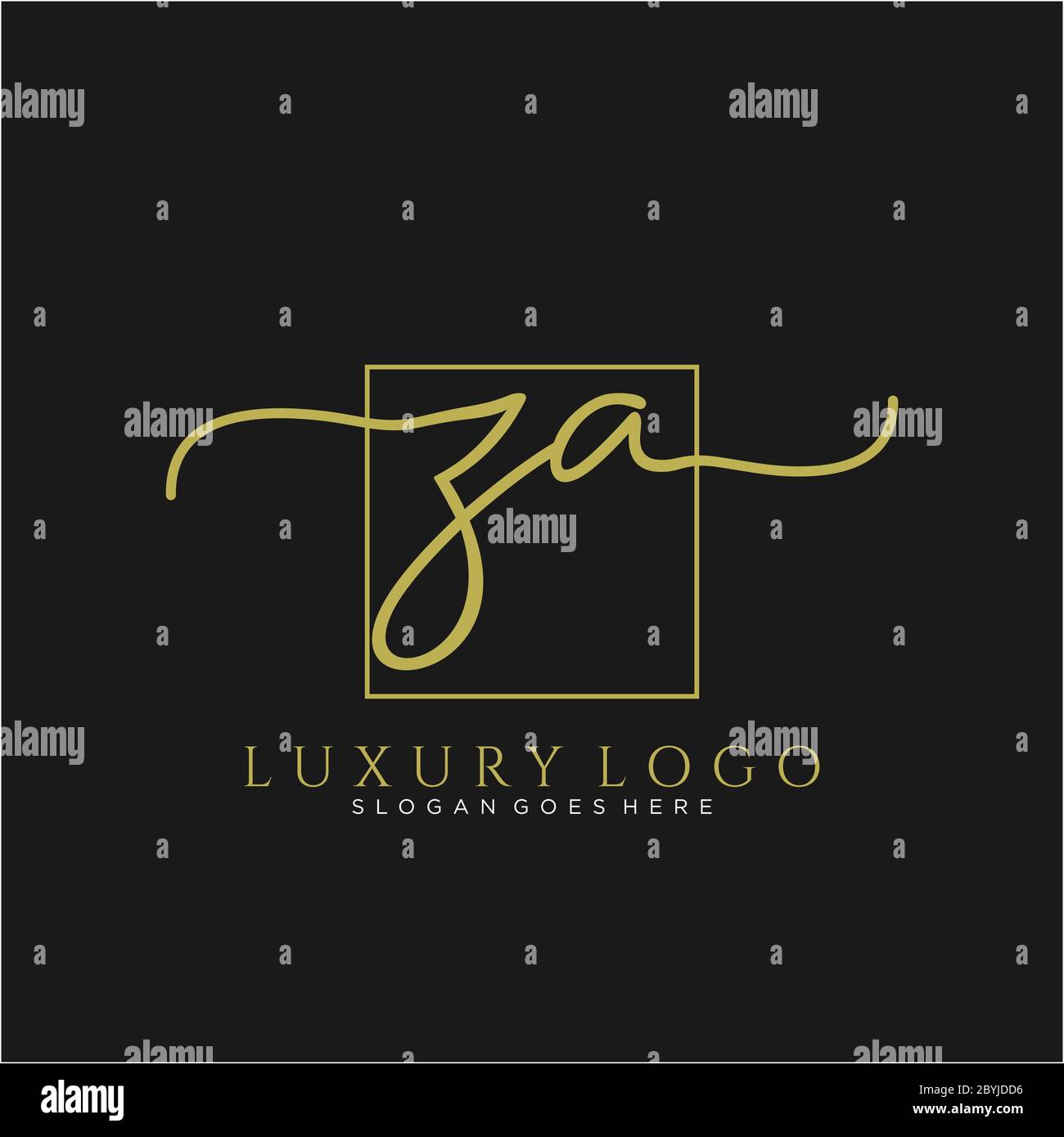 Za initials logo Stock Vector Images - Alamy