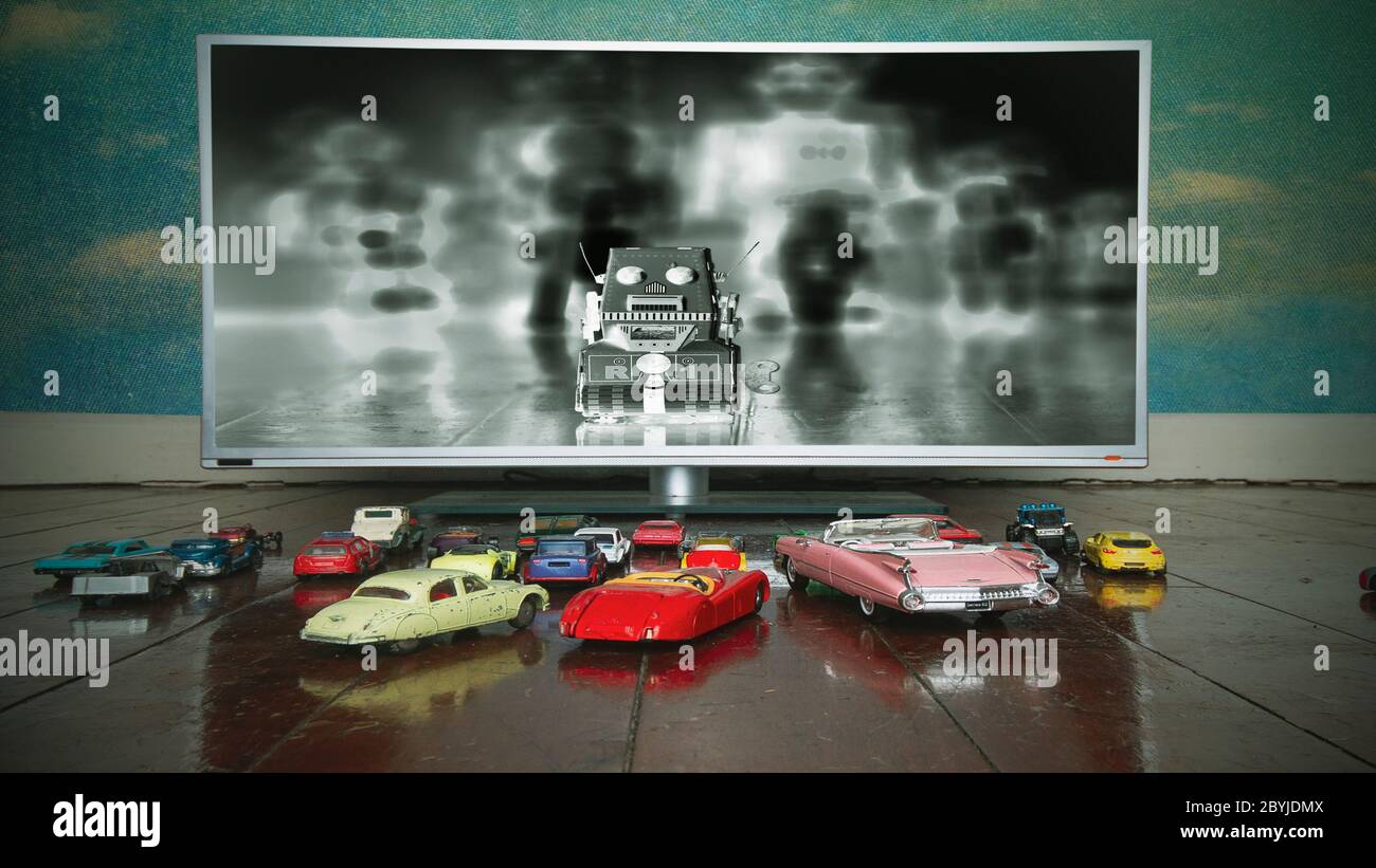 Drive in theater 1950s hi-res stock photography and images - Alamy
