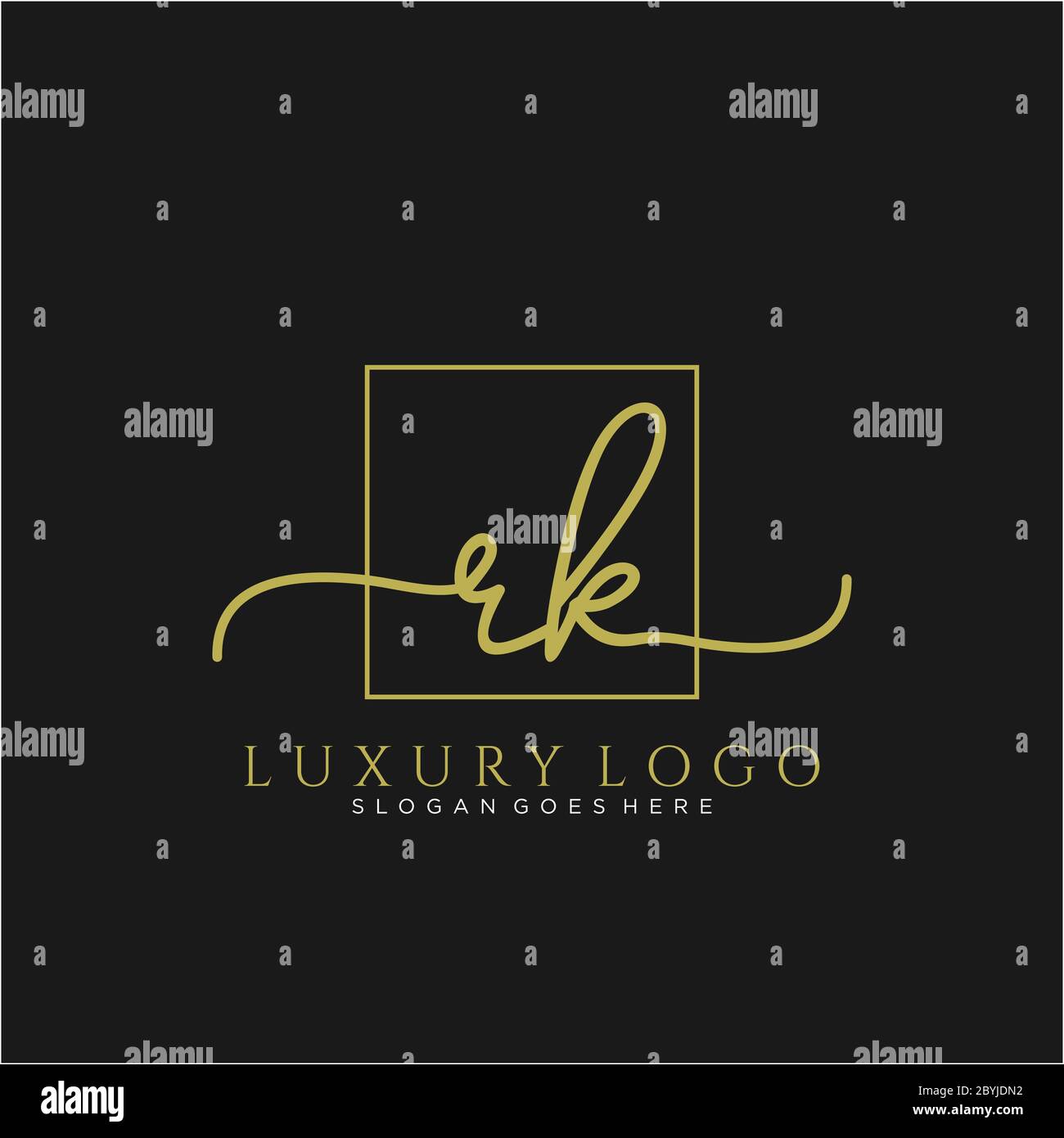 Rk initials logo hi-res stock photography and images - Alamy