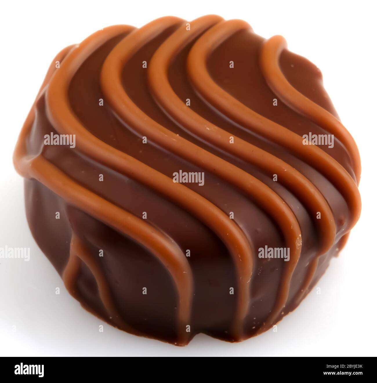 Chocolate Truffles Isolated On White Background Stock Photo - Alamy
