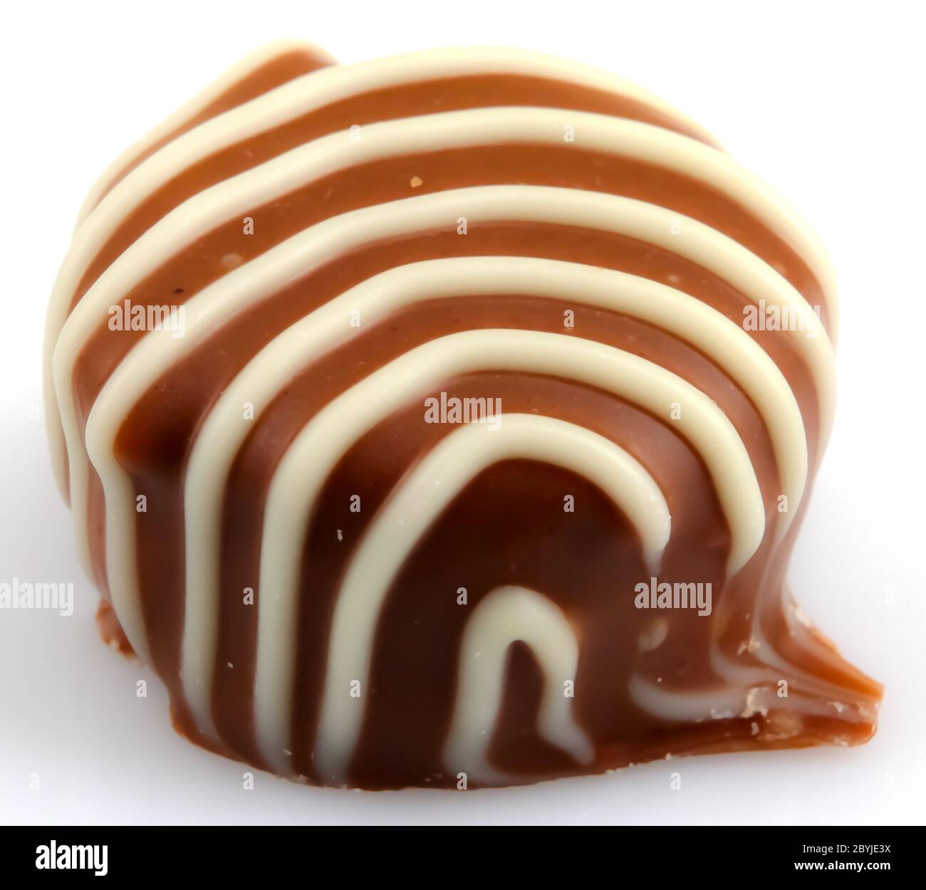 Chocolate Truffles Isolated On White Background Stock Photo - Alamy