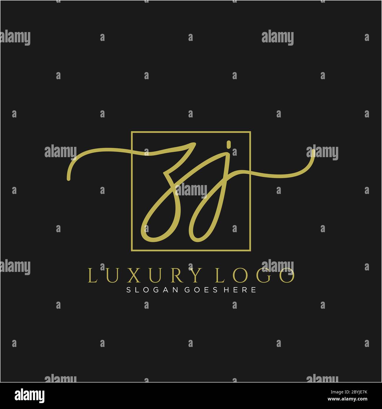 Letter zj logo hi-res stock photography and images - Alamy