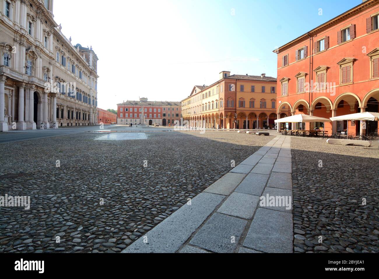 Italy /Modena – June 23, 2019: Piazza Roma and the Military Academy in ...