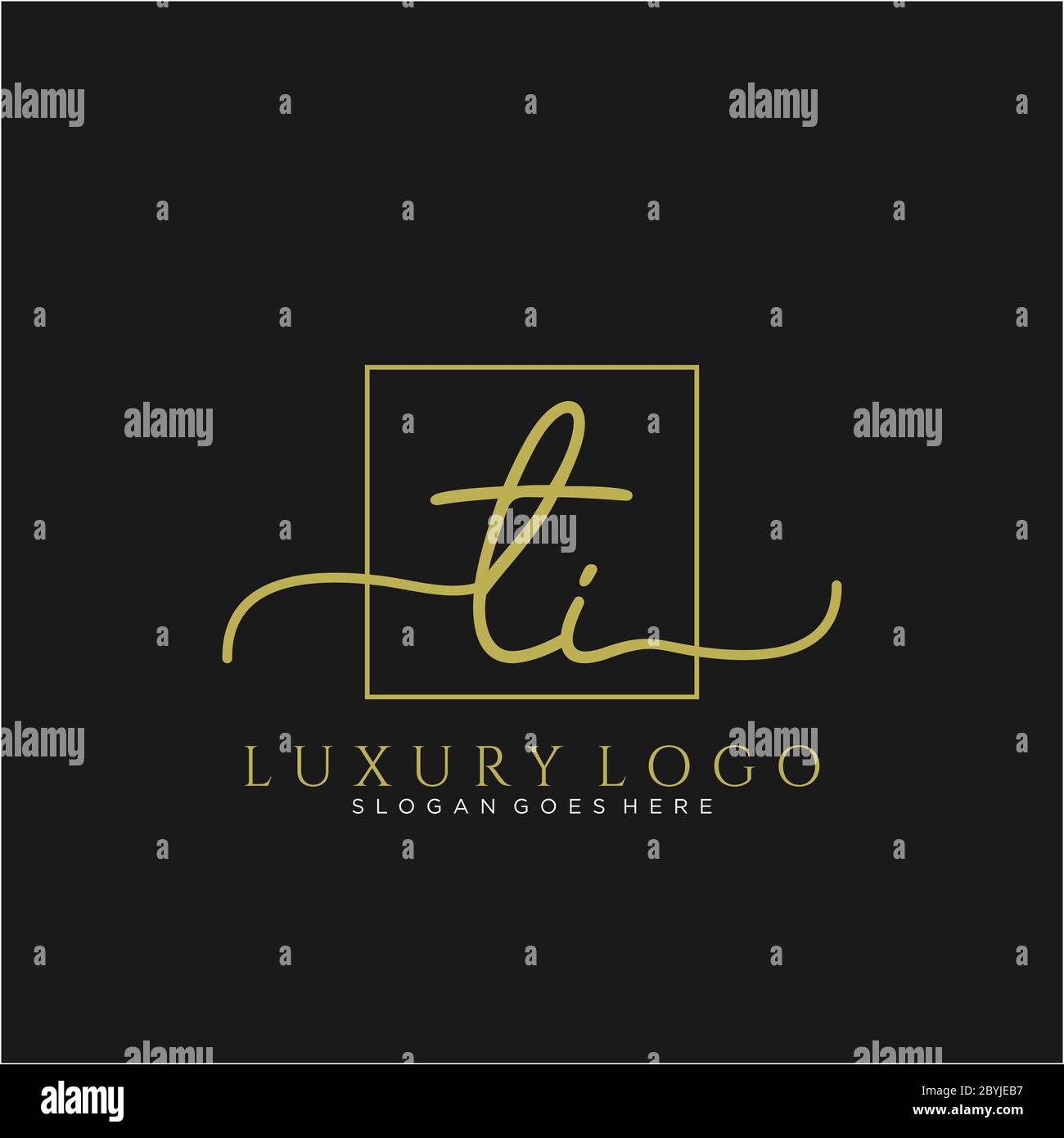 Ti initials logo hi-res stock photography and images - Alamy