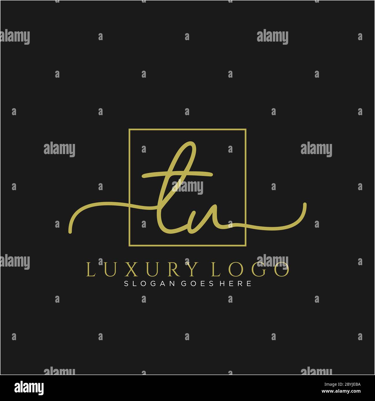 Tu modern logo hi-res stock photography and images - Alamy