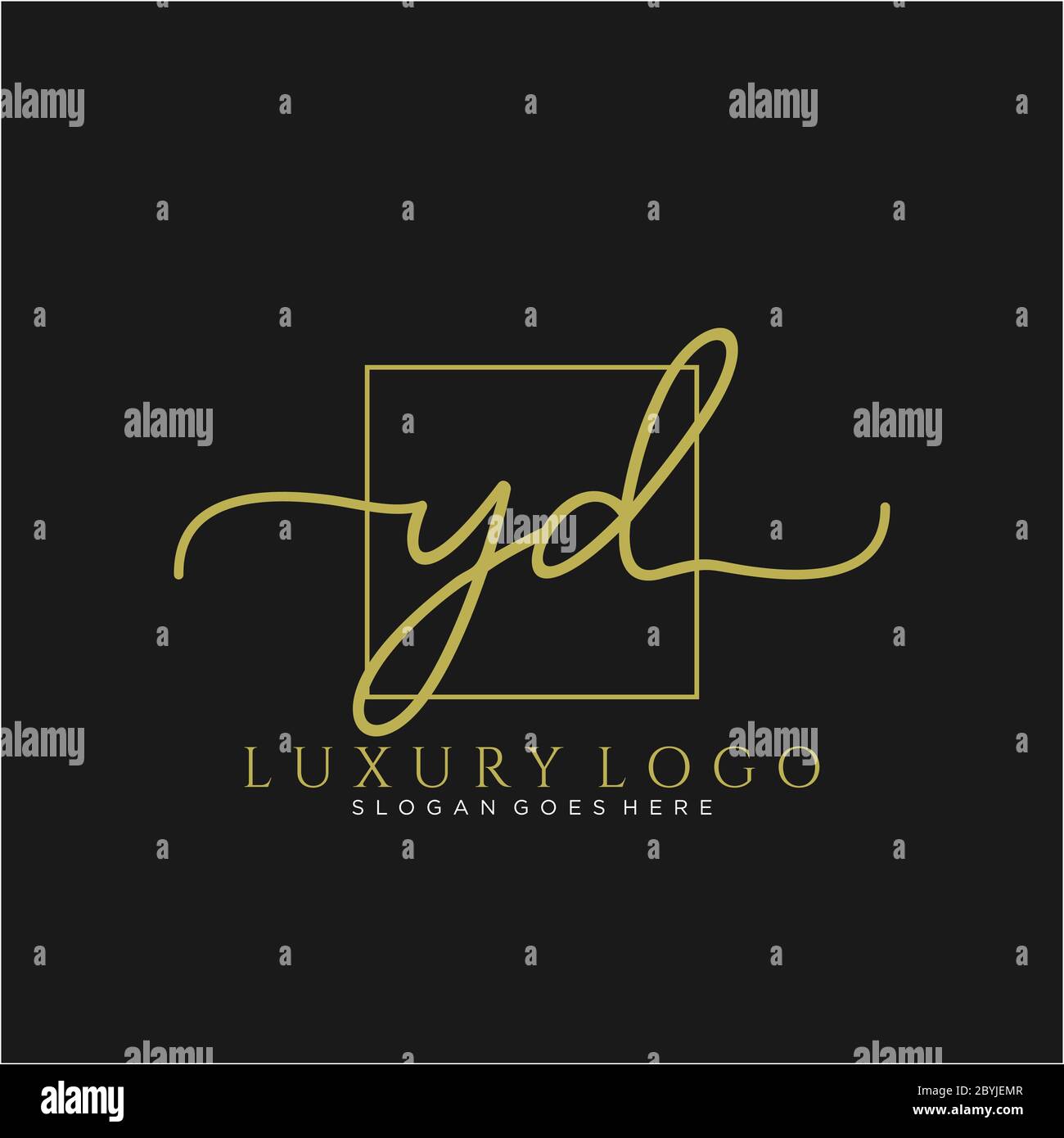 Yd initials logo Stock Vector Images - Alamy